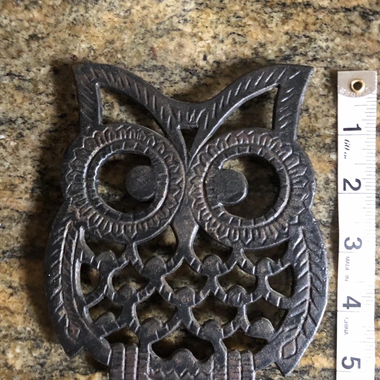 Vintage owl trivet set of 3. They look great hung... - Depop