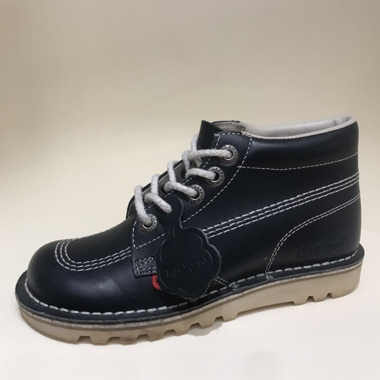 NAVY BLUE KICKERS! Brand new with box size 4.5 - Depop