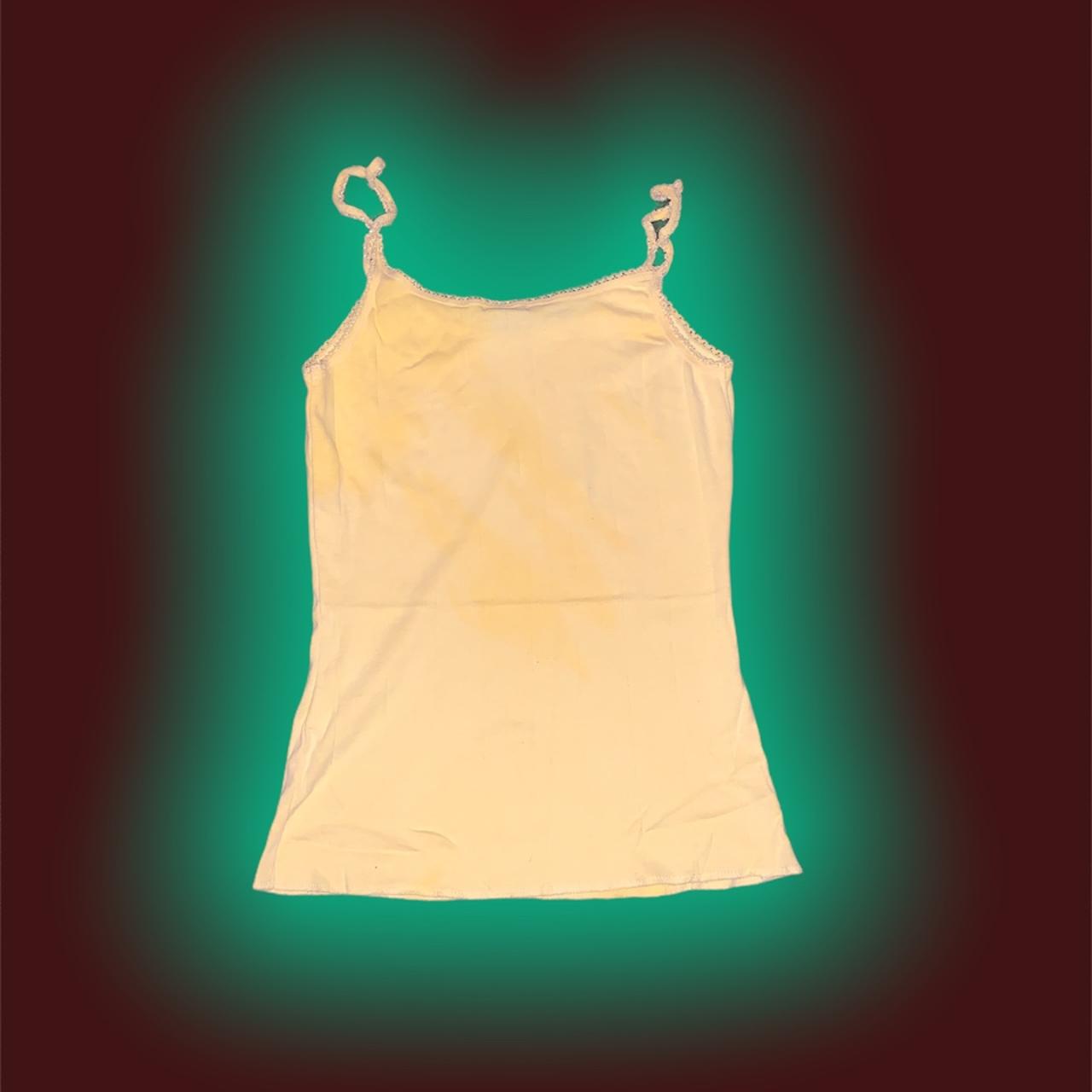 Pastel yellow tank top Deadstock, never worn... - Depop