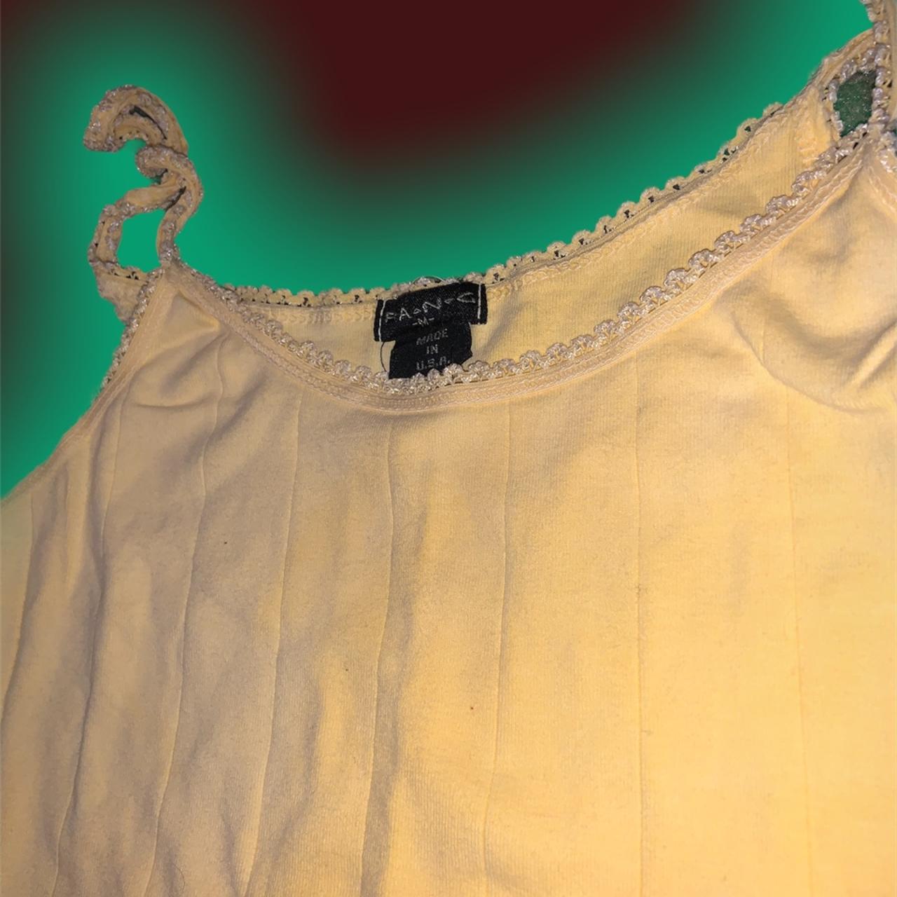 Pastel yellow tank top Deadstock, never worn... - Depop