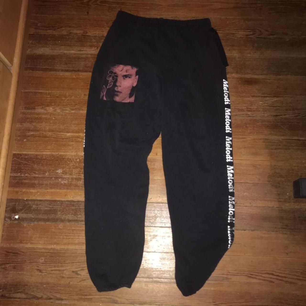 Melodi Sweatpants ripped pockets melodi... - Depop