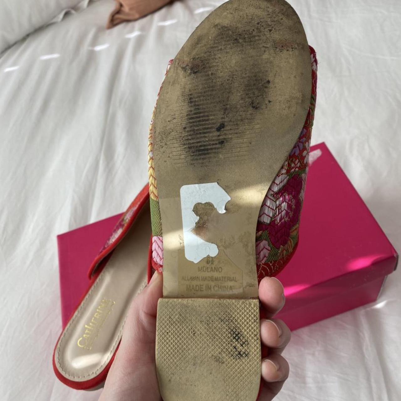 Nordstrom Women's Red and Pink Slides | Depop