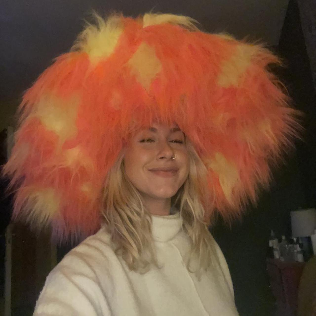 CUSTOM HAND MADE FLUFFY HAT - Depop