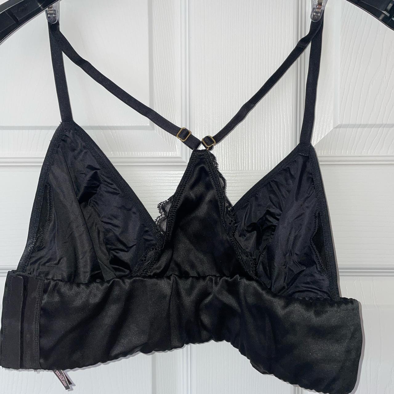 Victorias Secret Black Lace Bralette Worn Once Depop