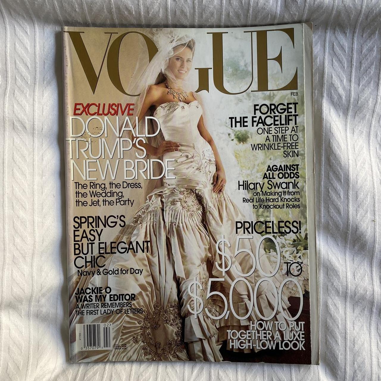 Vogue USA February 2005 Melania Trump cover by Mario... - Depop