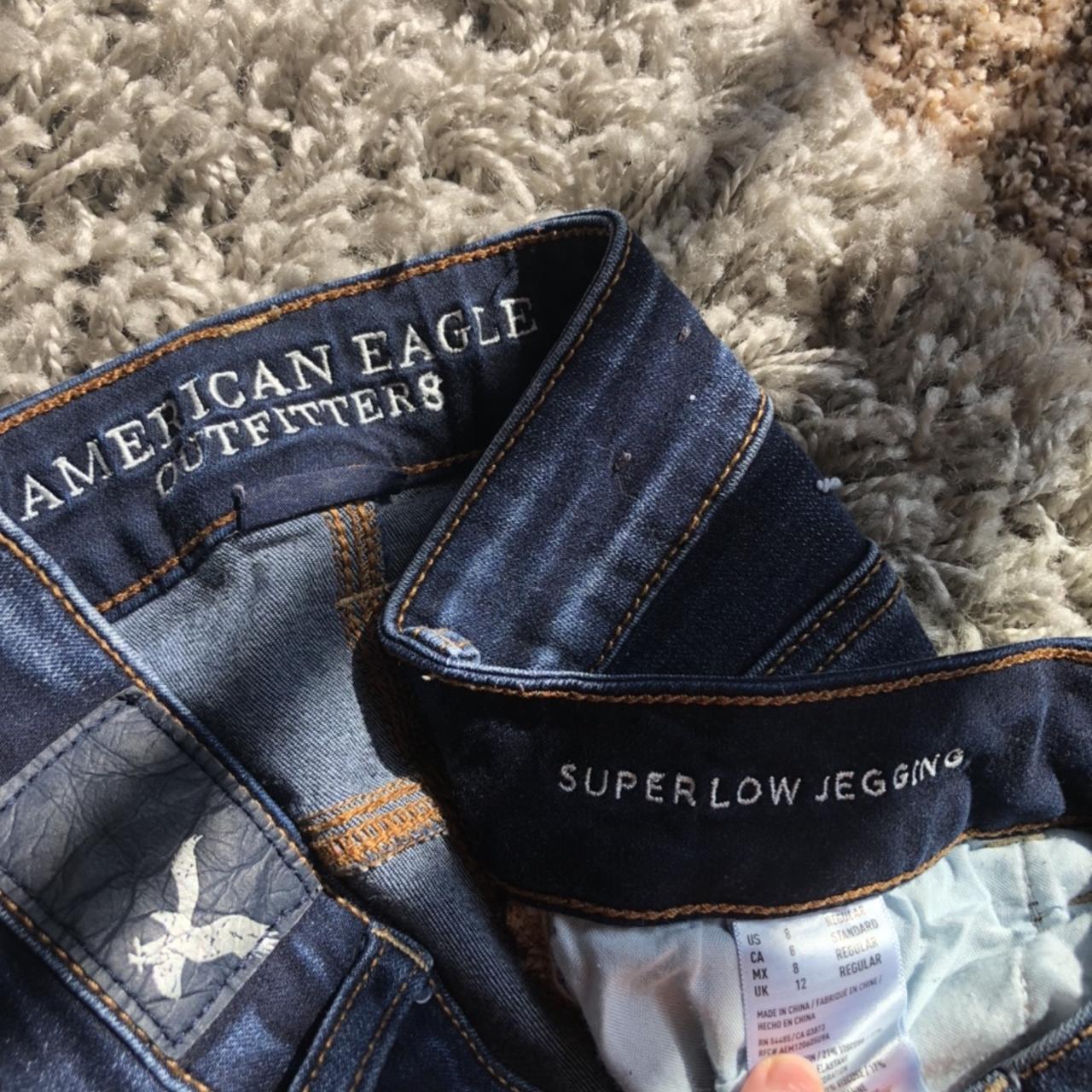 American Eagle outfitters super stretch super low... - Depop