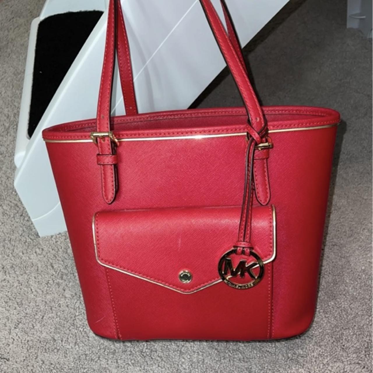 Stunning red mk purse!!! Only used a few times in... - Depop