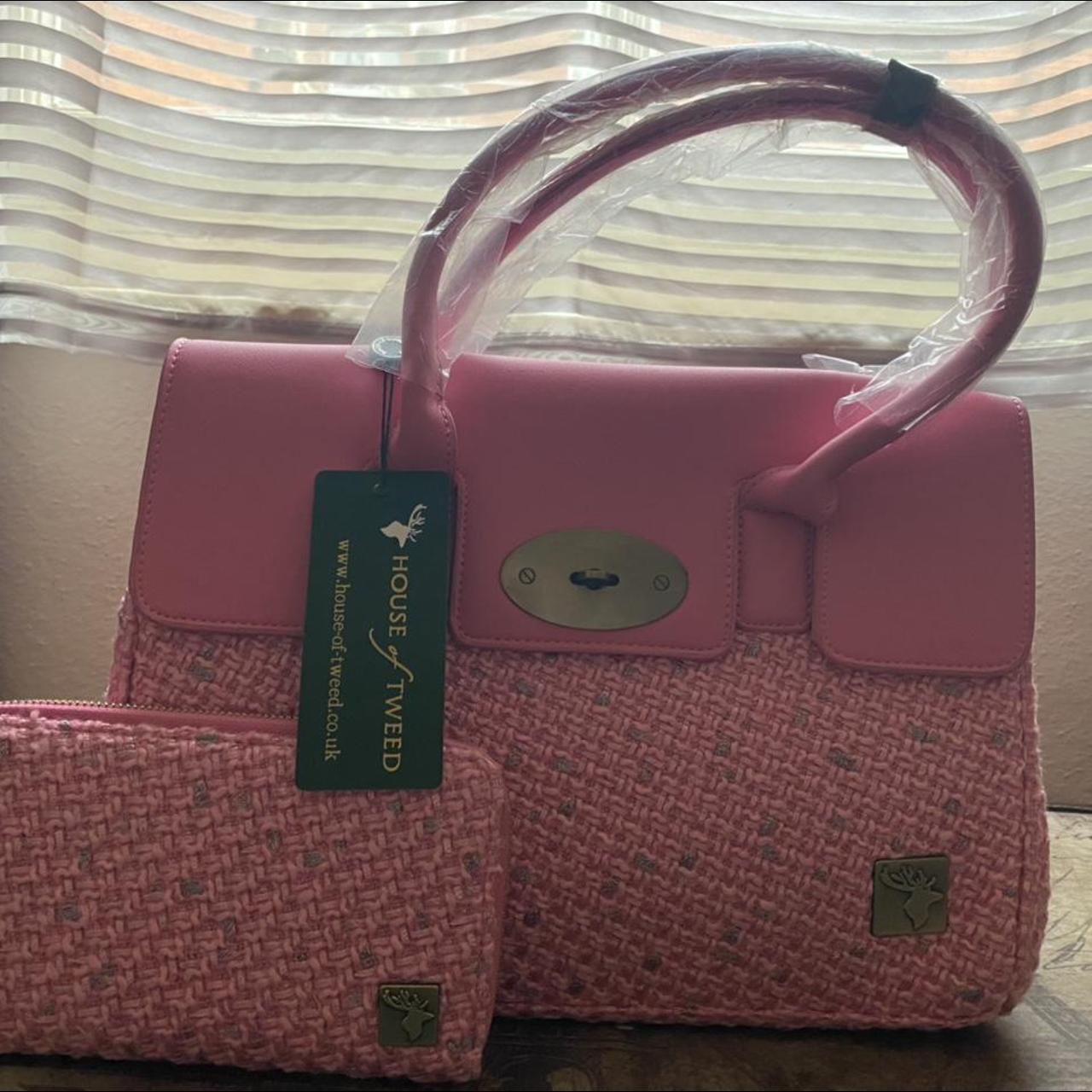 Beautiful pink House of Tweed matching handbag and... - Depop