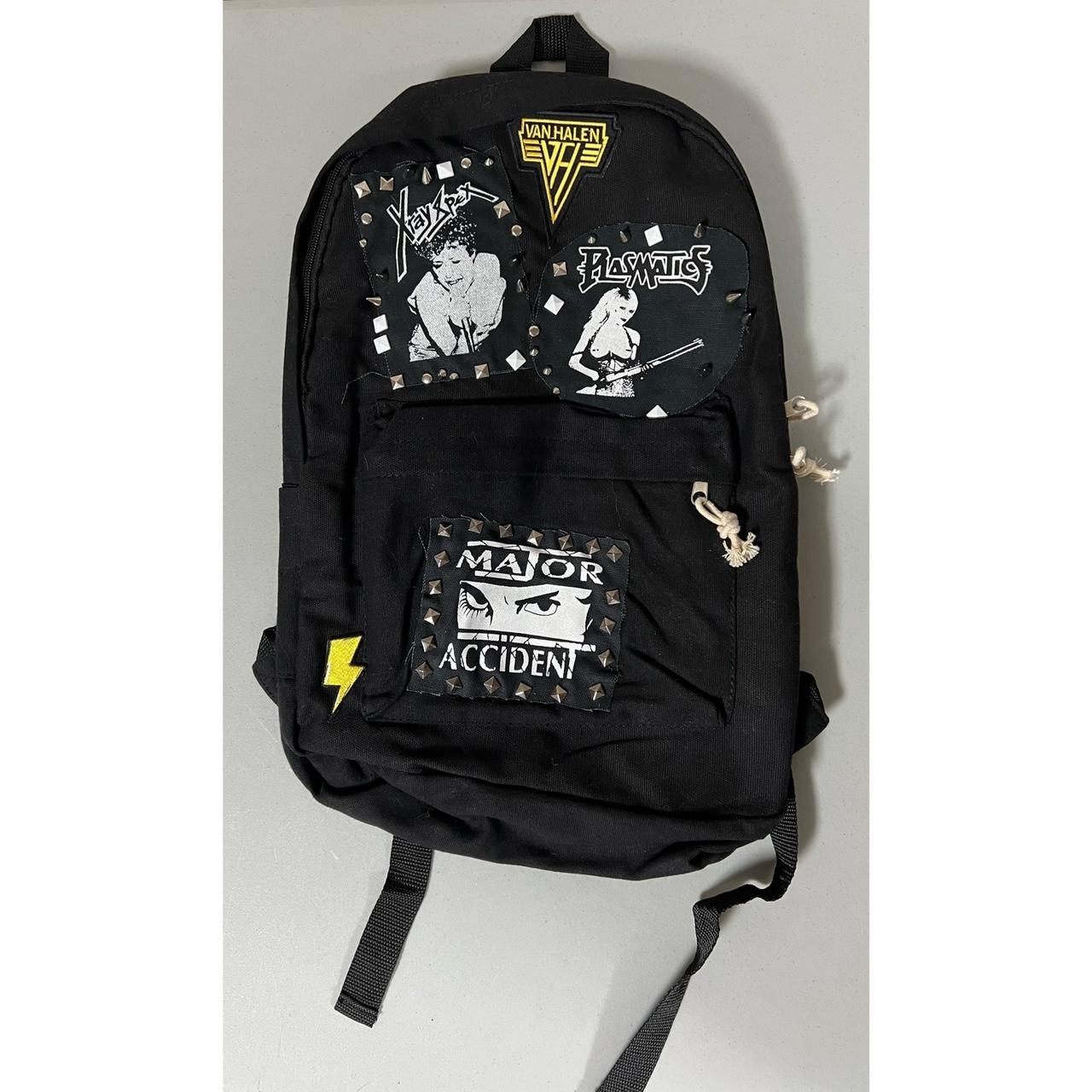 Black Yellow Studded Spiked X-Ray Spex Plasmatics... - Depop