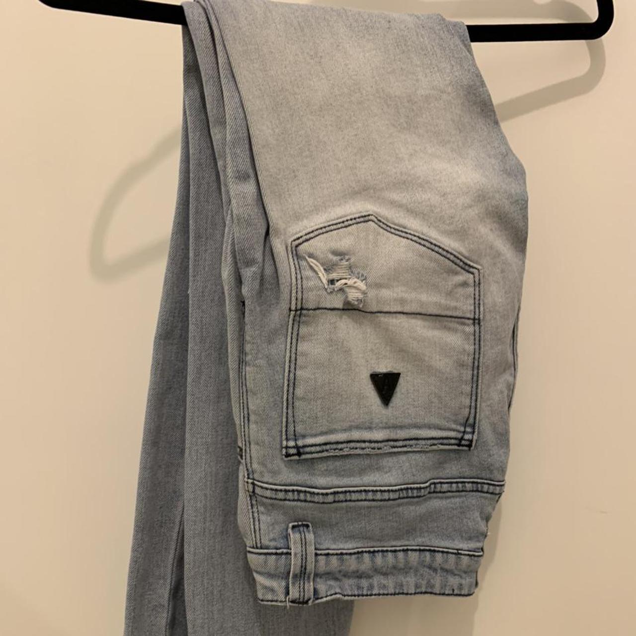 Abrand light wash ripped jeans perfect baggy look... - Depop