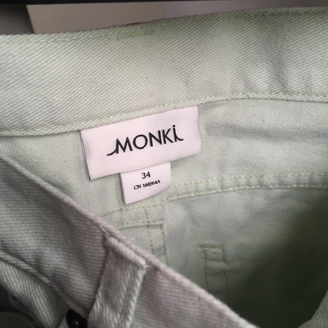 Monki Women's Green Skirt | Depop