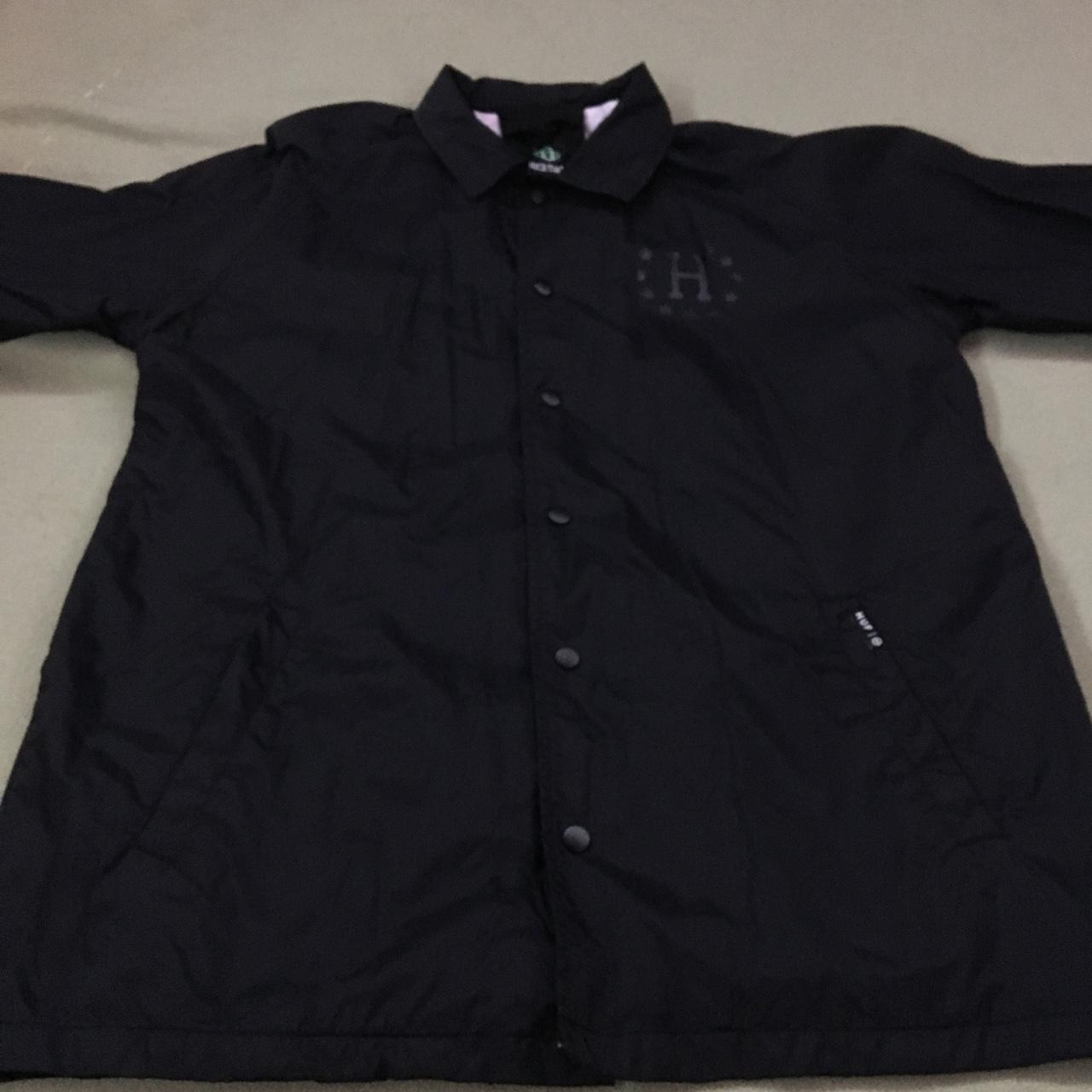 Huf/hightimes collab windbreaker, black, like new - Depop
