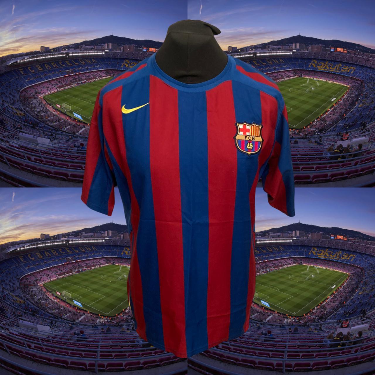 BARCELONA 2005-06 HOME SHIRT The 2005–06 season was... - Depop