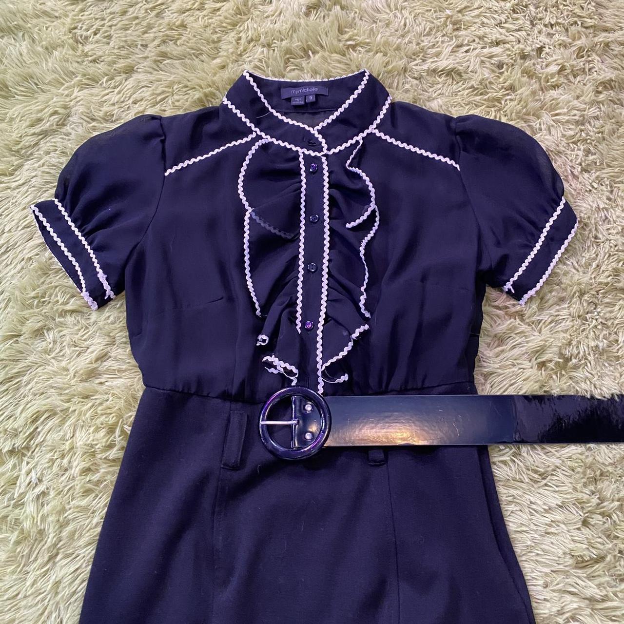 preppy dress 🖊 adorable preppy 50s inspired dress.... - Depop