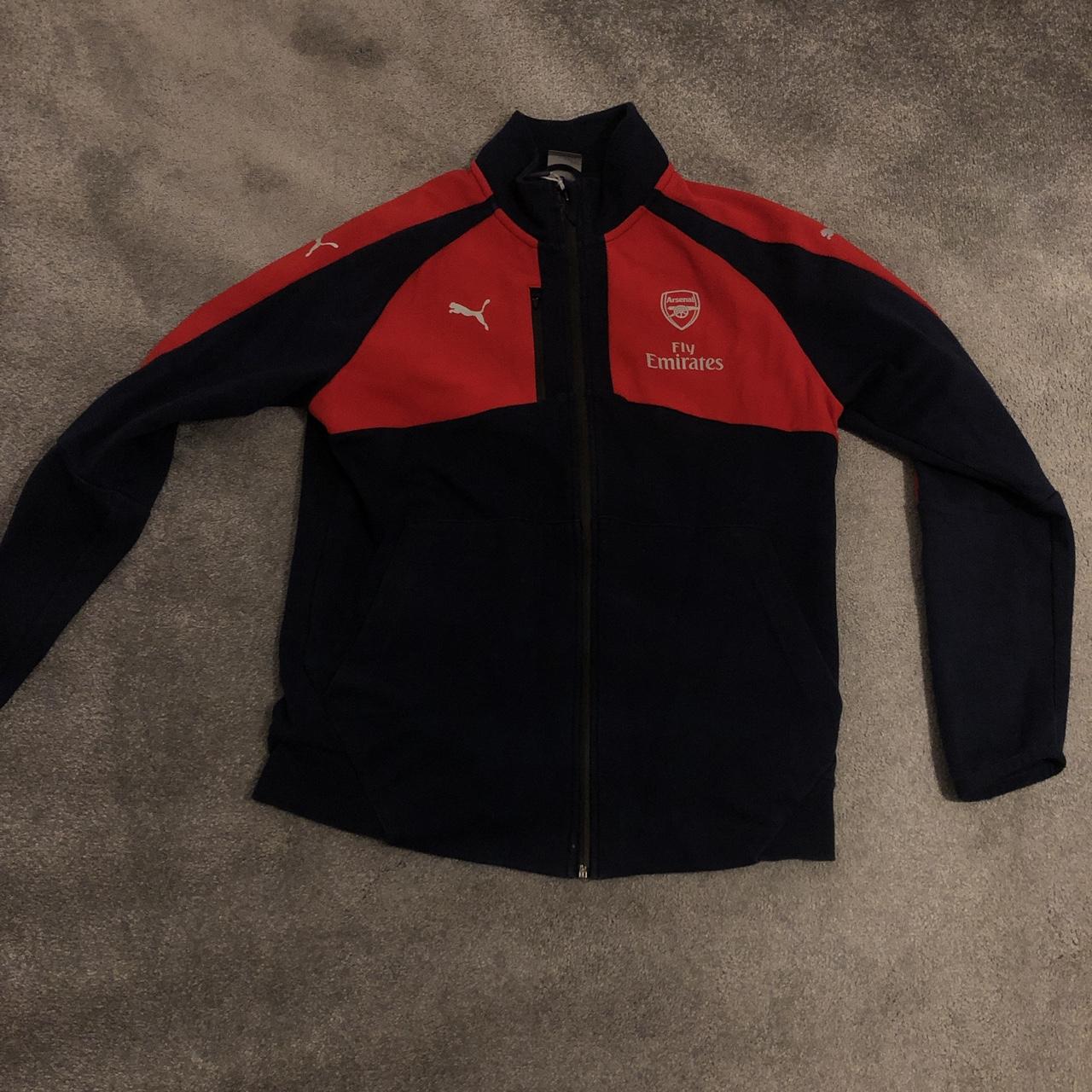 Arsenal zipped training jacket. Size large. Worn but... - Depop