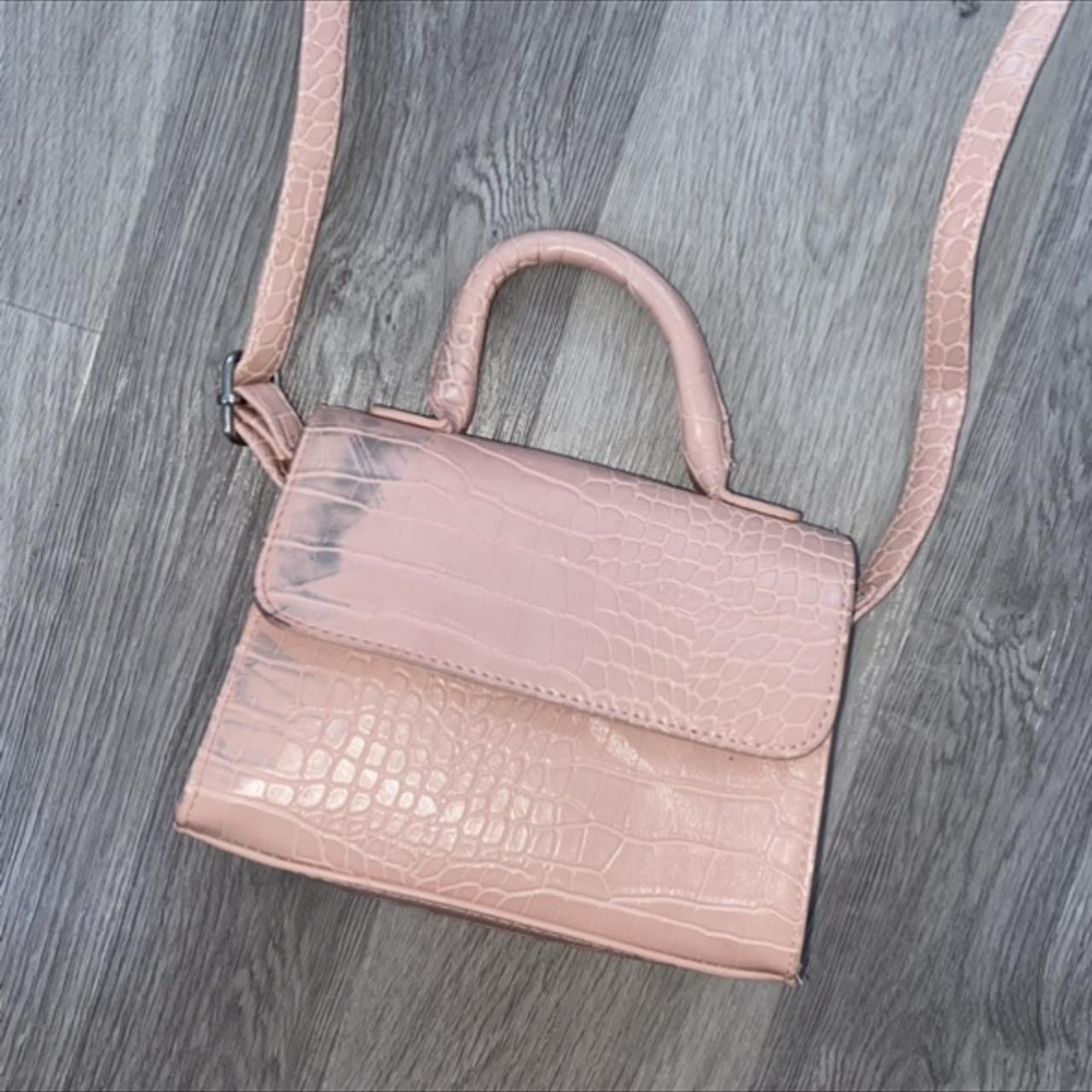 primark blush pink mini crossbody bag •mark on the... - Depop