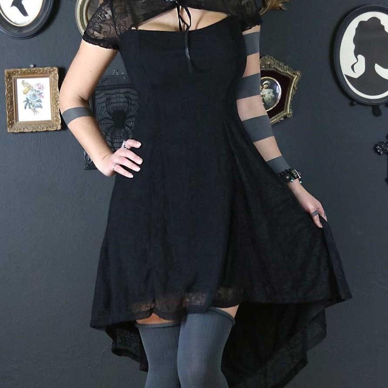 SWEET LACE GOTHIC DRESS 💙 only worn once 💙 fits... - Depop