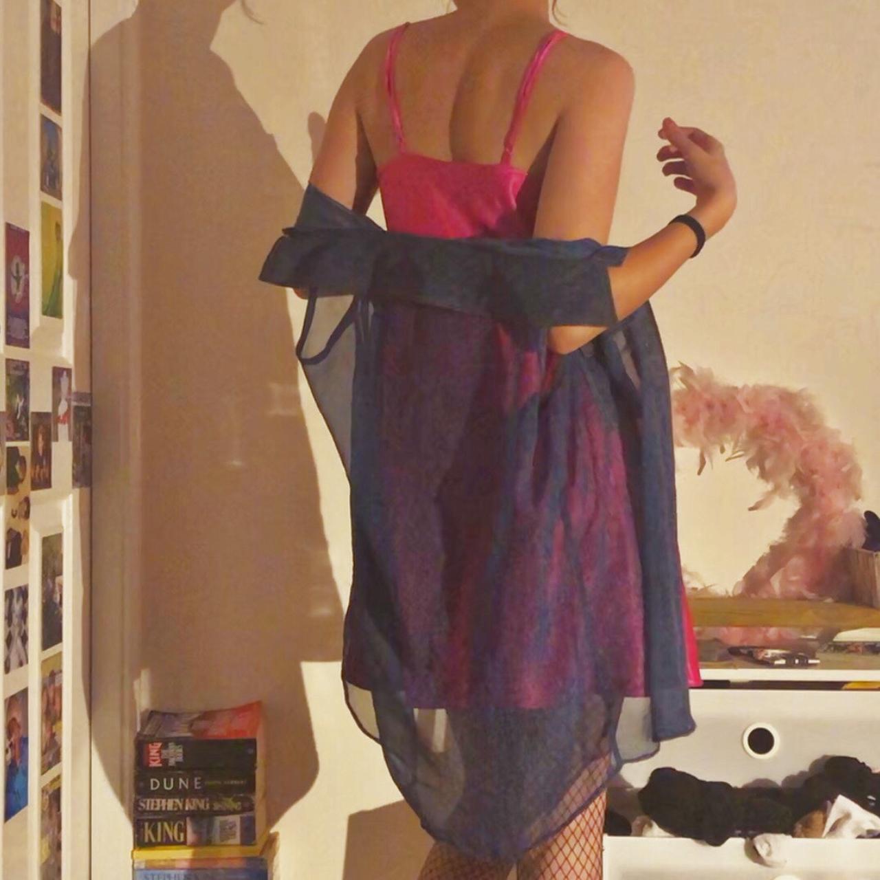 🫀 blue button up - transparent - true 90s... - Depop