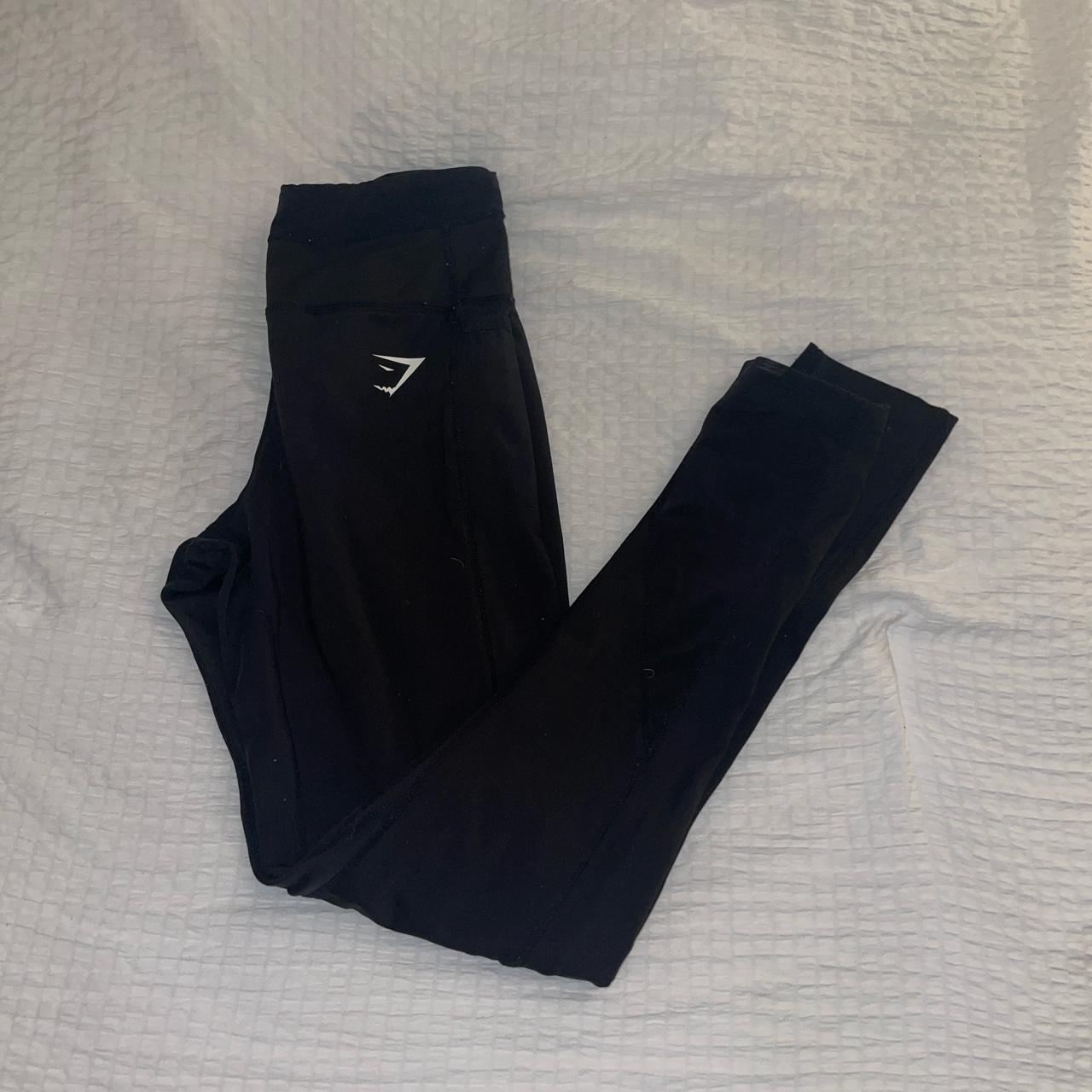 gymshark training leggings mesh leg side pockets for... - Depop