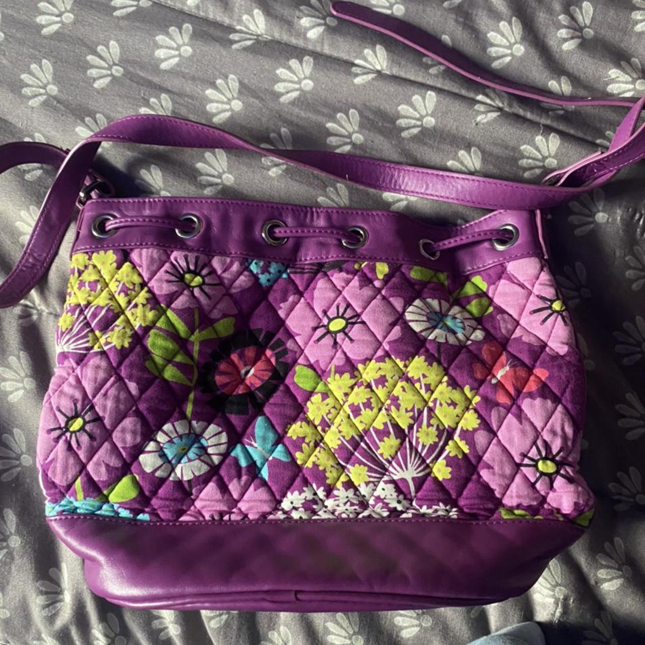 💐VERA BRADLEY DRAWSTRING SACK STYLE PURSE💐... - Depop