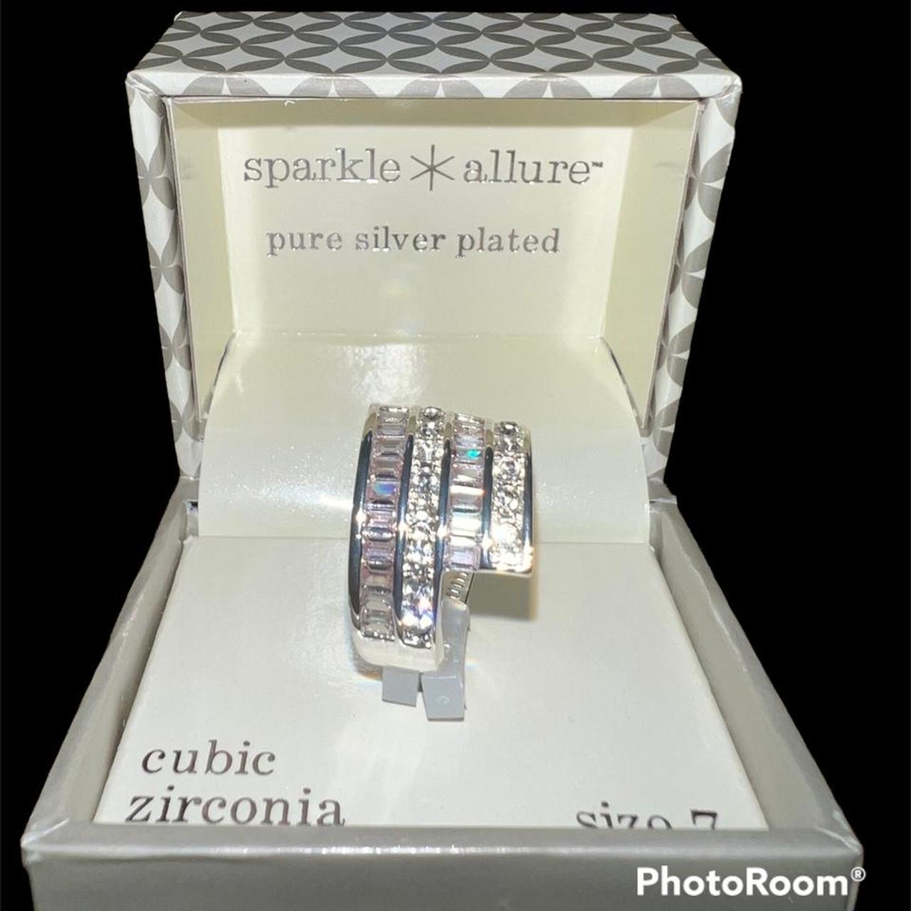 Sparkle Allure pure silver plated. Cubic zirconia... - Depop