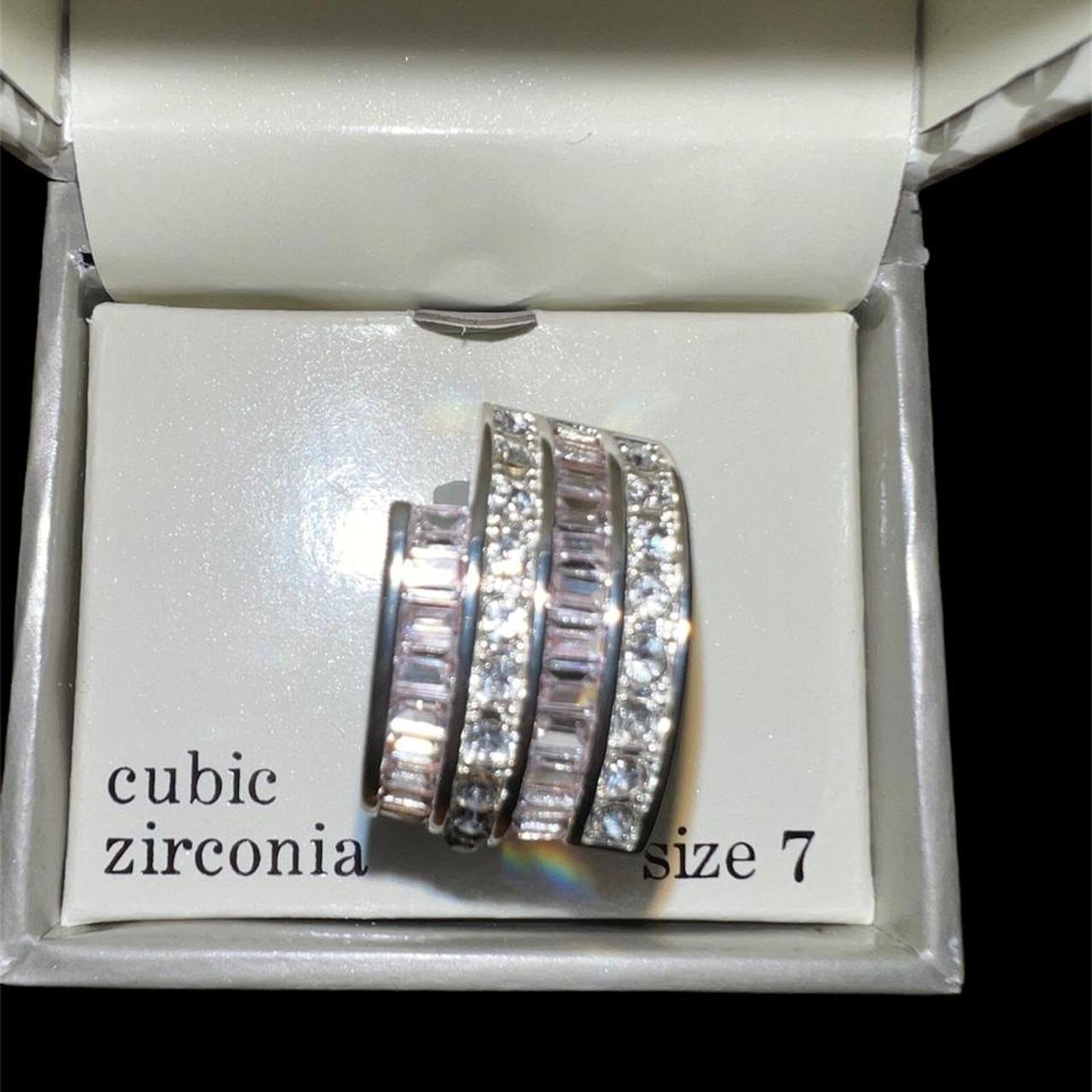 Sparkle Allure pure silver plated. Cubic zirconia... - Depop