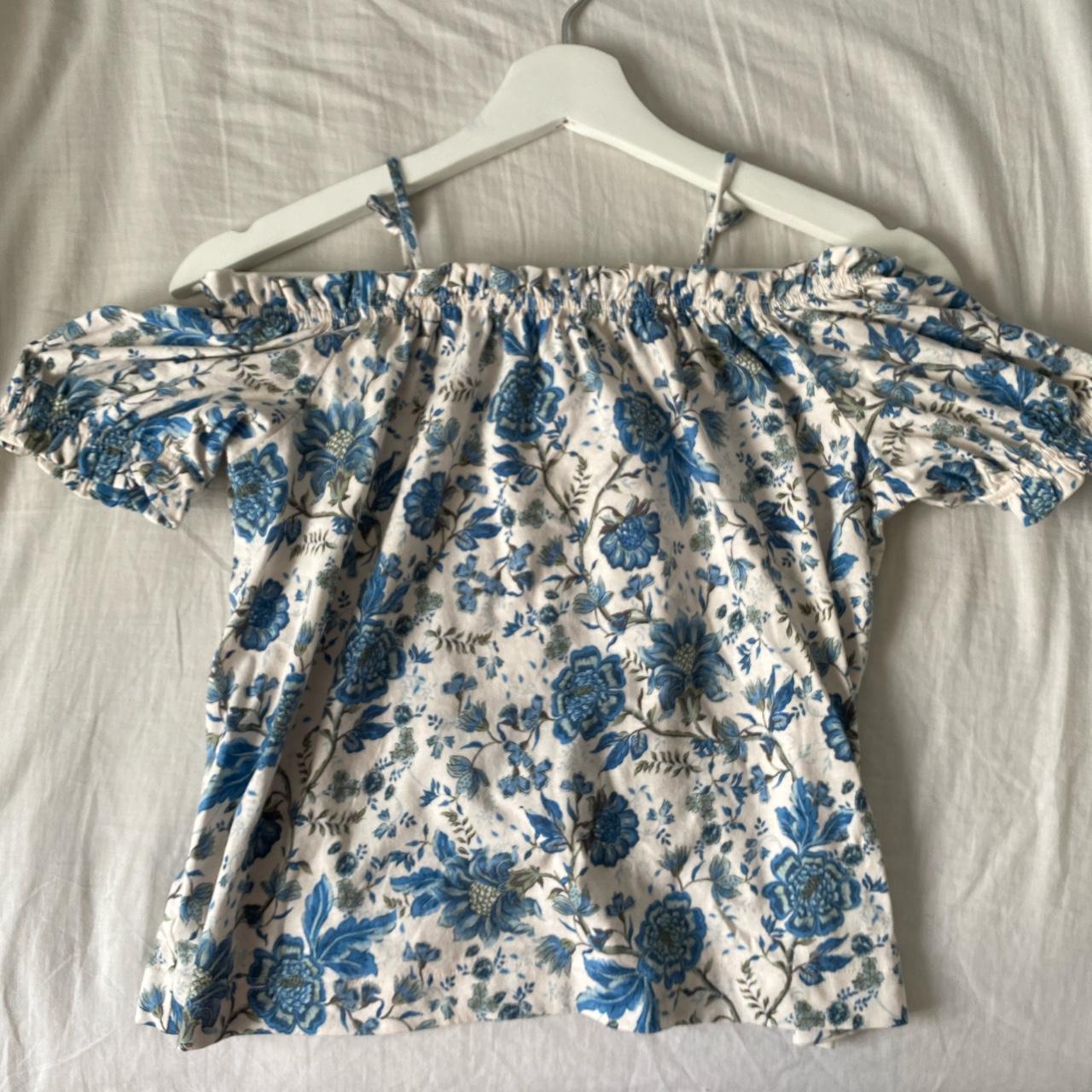 floral off the shoulder top ️‍🔥 really soft +... - Depop