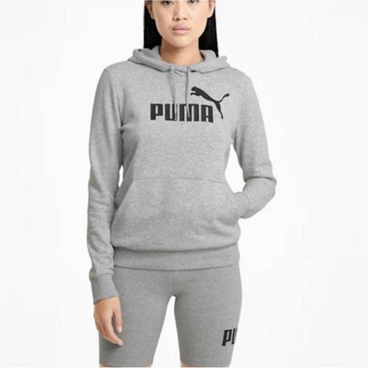 Puma grey hoodie. In size UK 6 #puma #jd... - Depop