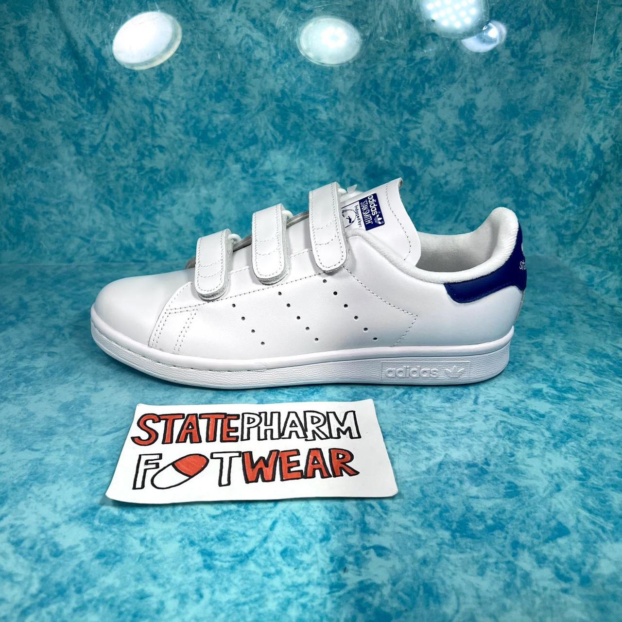 Brand New Adidas Stan Smith CF 'Cloud White Royal'.... - Depop