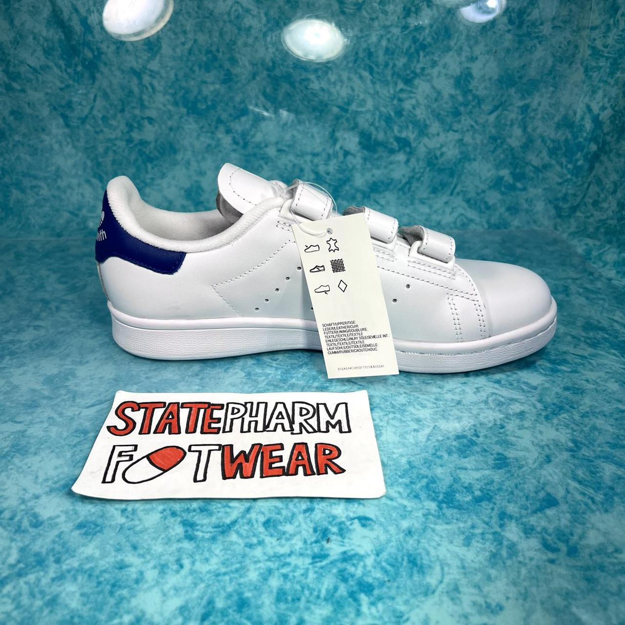 Brand New Adidas Stan Smith CF 'Cloud White Royal'.... - Depop