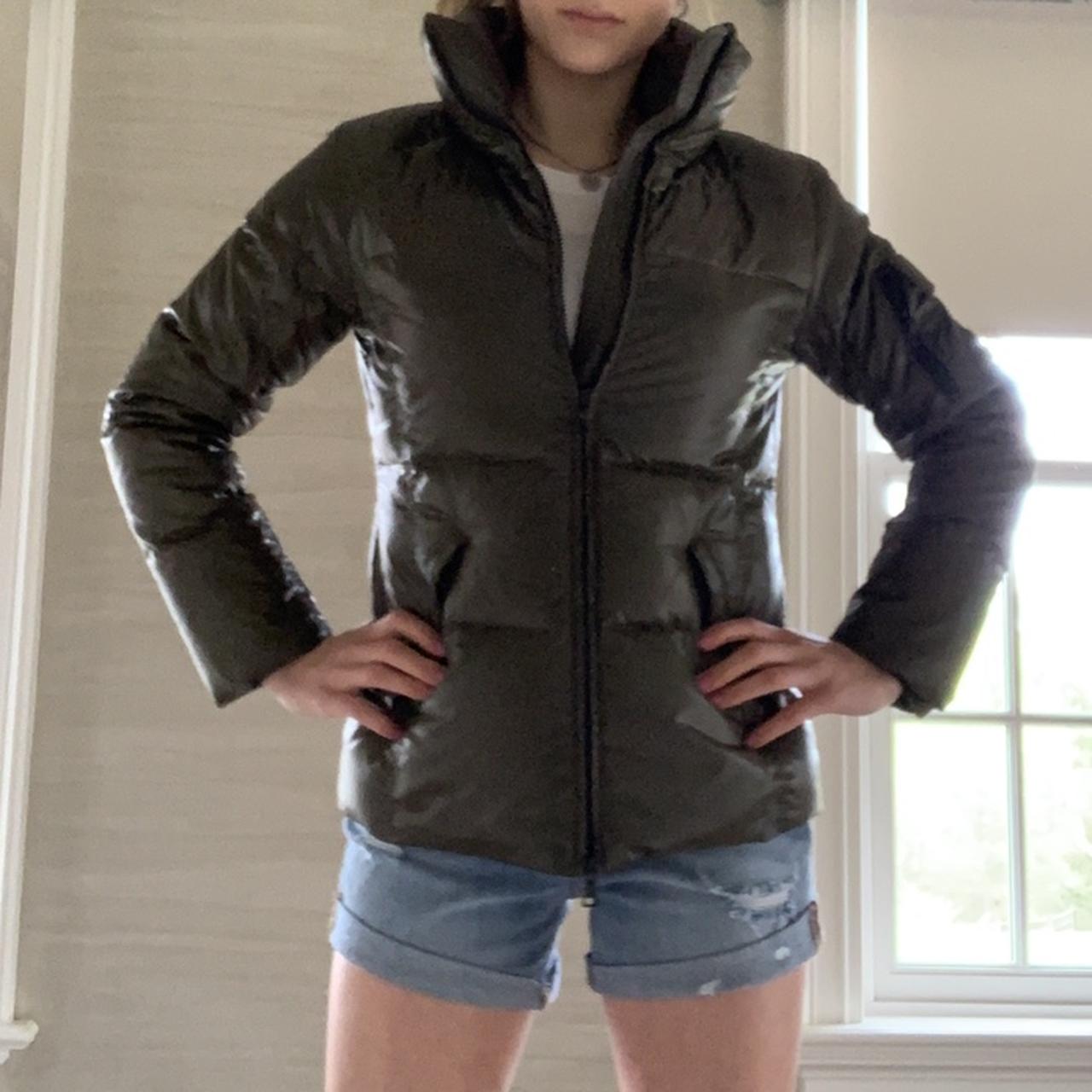 SAM PUFFER JACKET SIZE small army green 🖤fits true... | Depop