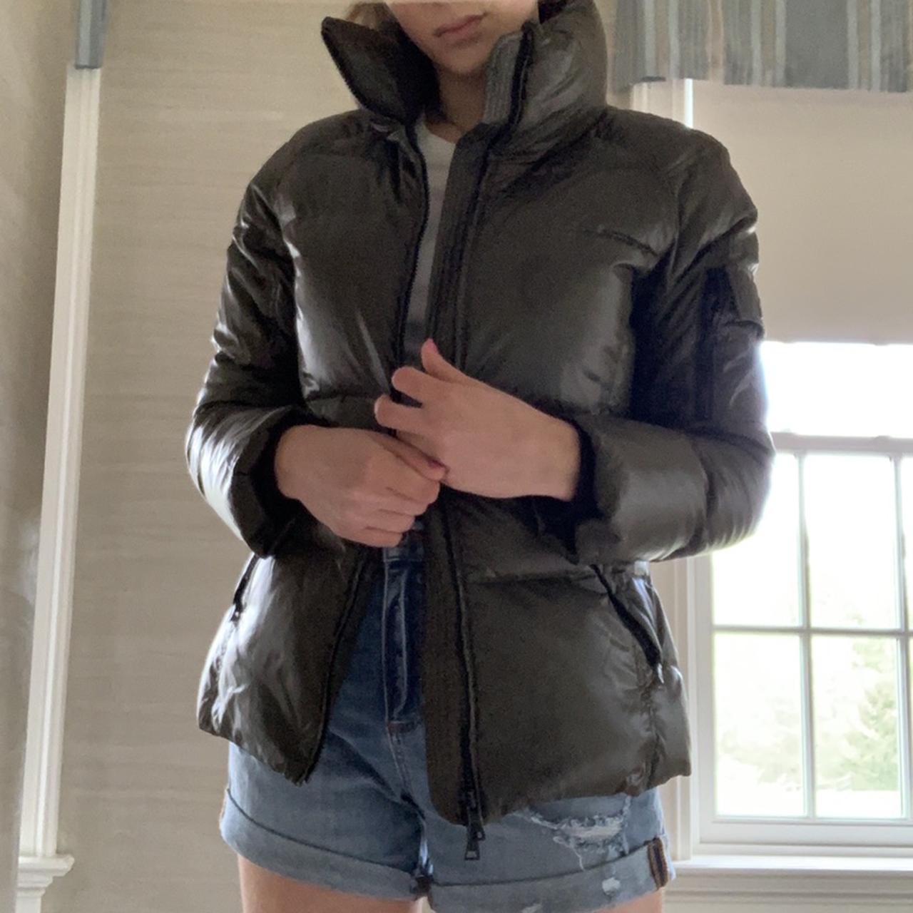 SAM PUFFER JACKET SIZE small army green 🖤fits true... | Depop