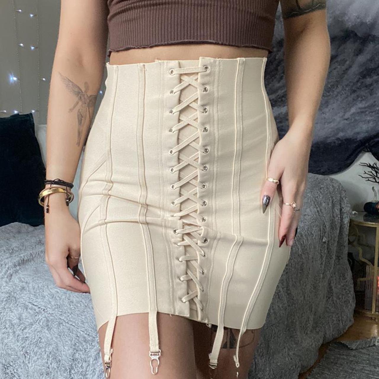 deadstock corset skirt, strings and straps are non... | Depop