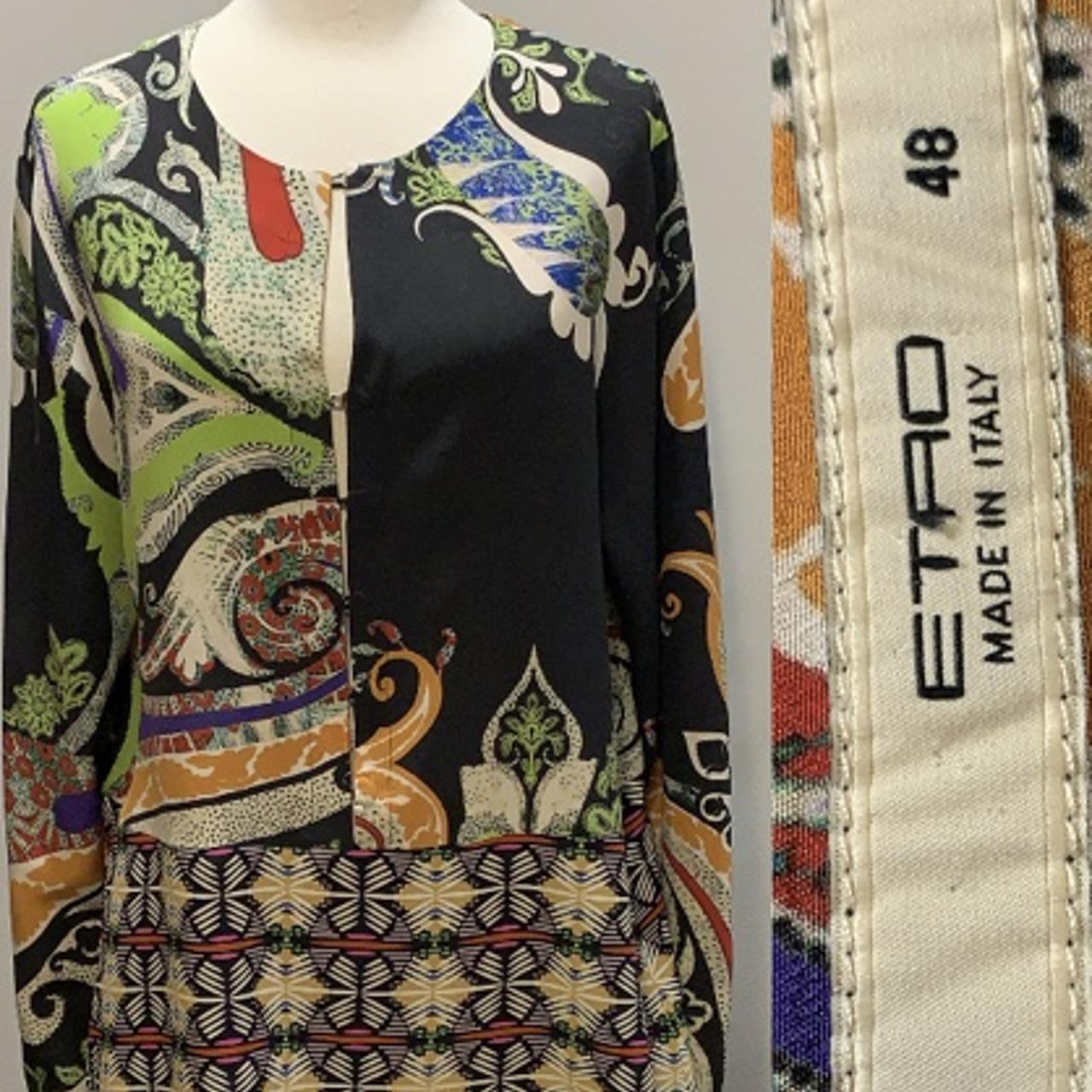 Vintage designer Etro Silk blouse. Hard to fine... - Depop