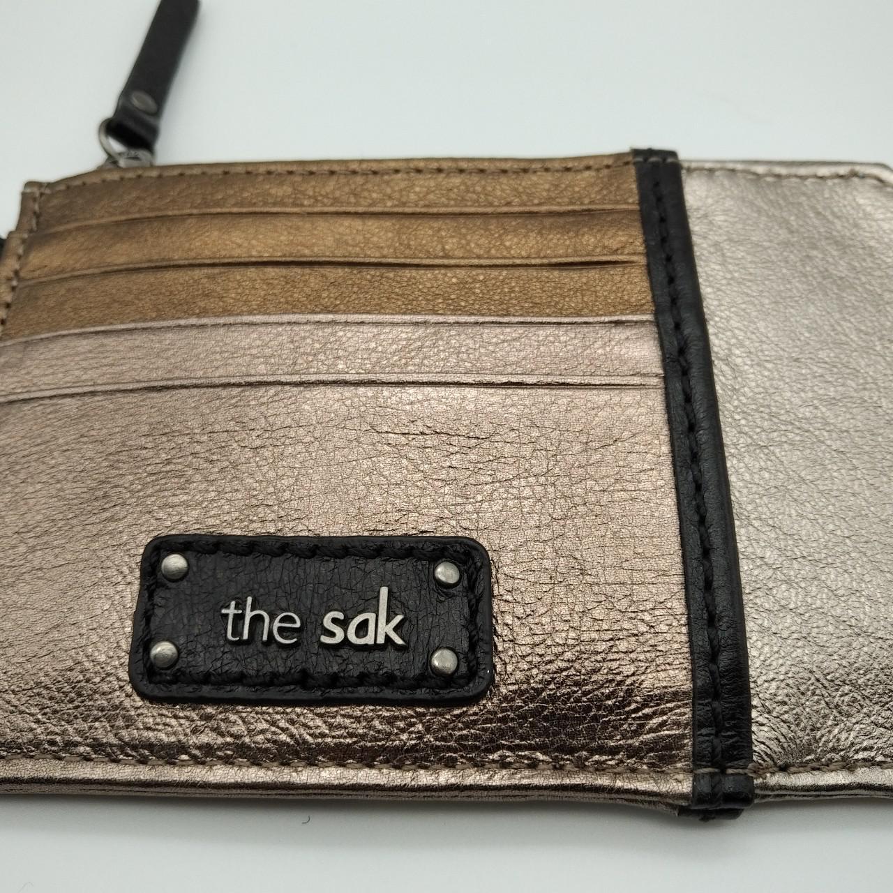 The Sak Gold Metallic Card Wallet/Purse. W5.5" x... - Depop
