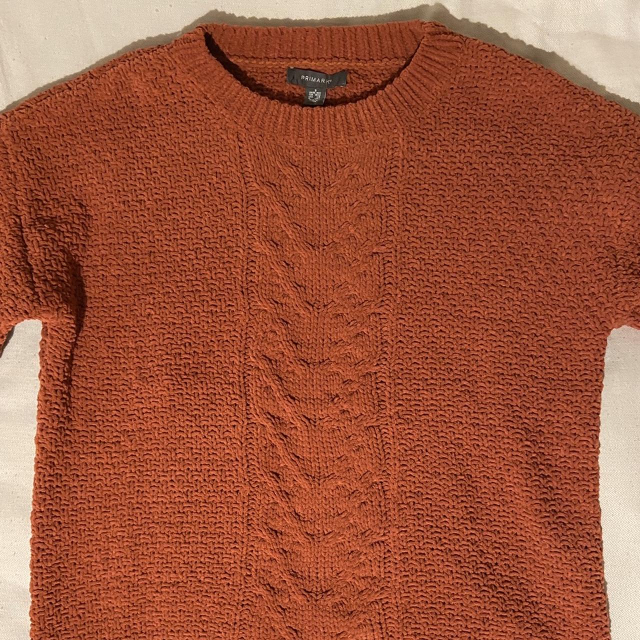 NEED GONE ️ ️ Orangey-red primark knit sweater /... - Depop