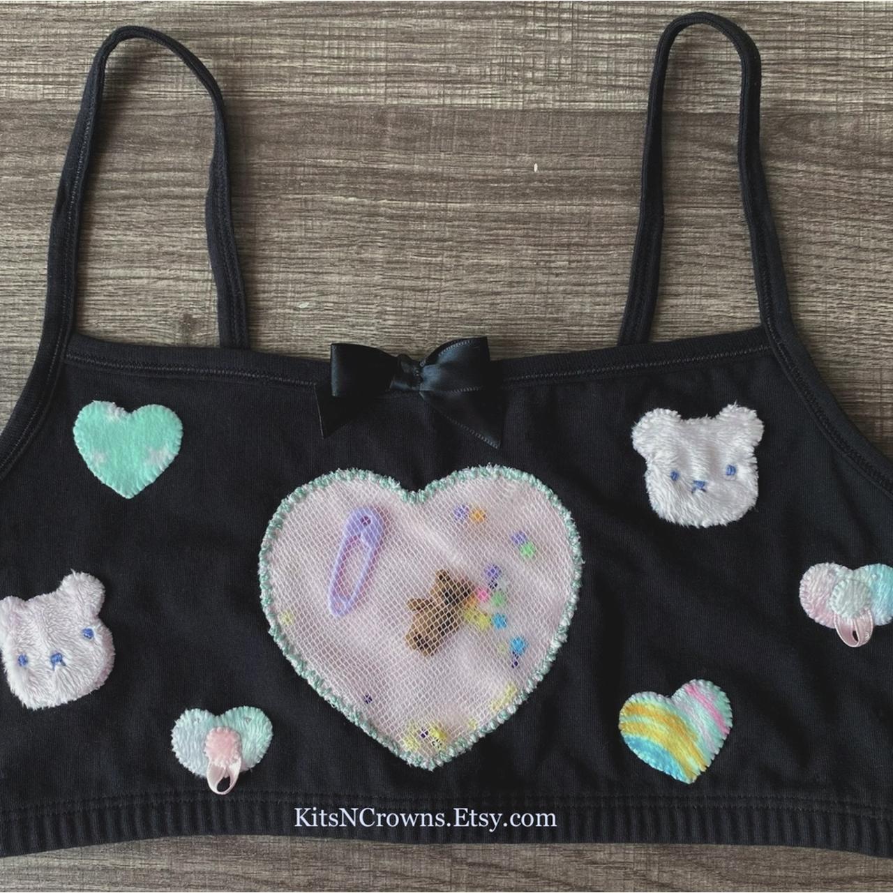 Heart Shaker, Heart Breaker bralette handmade by... - Depop