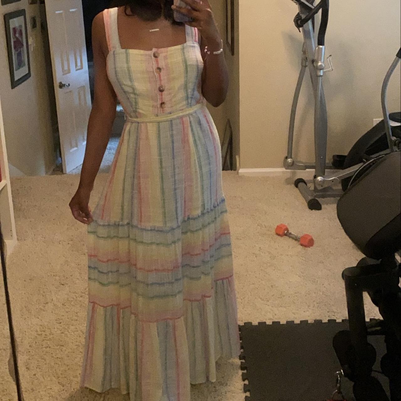 Urban outfitters cottagecore picnic multi-colored... - Depop