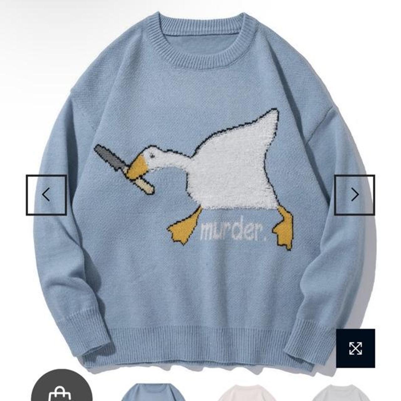 ISO GOOSE SWEATER PLS I NEED THIS, pls size xl or... - Depop