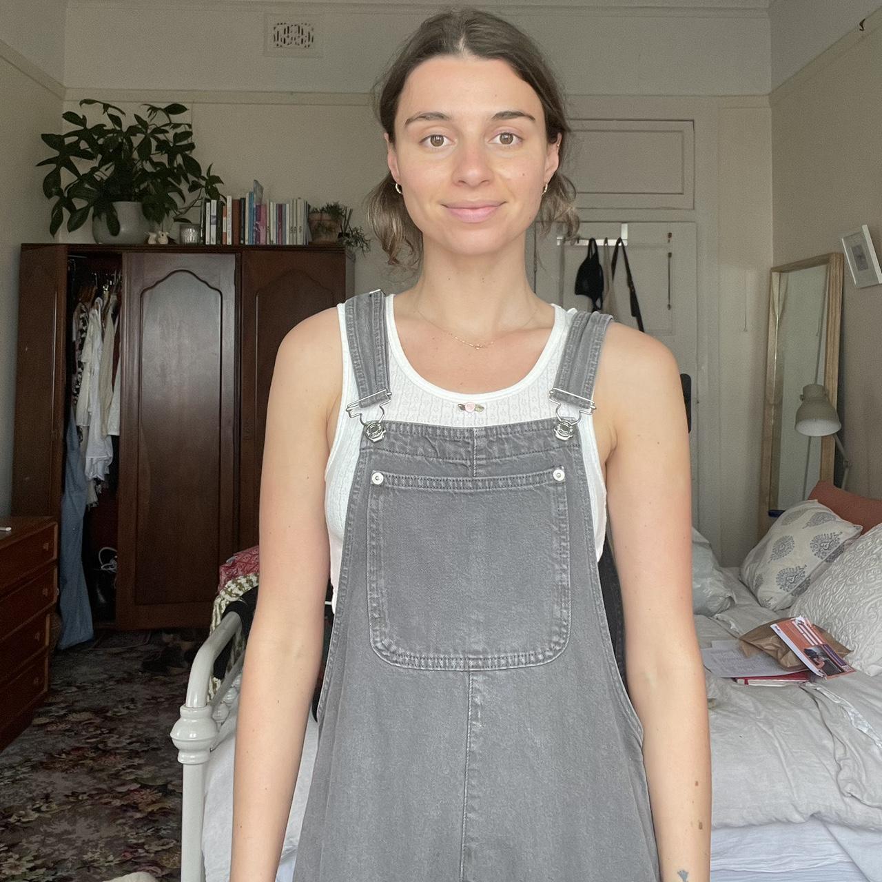 Grey denim overalls from Zara. Still current season.... - Depop