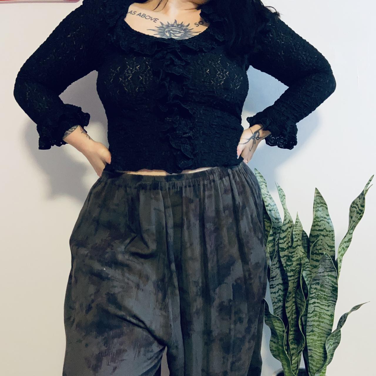 Very Cute See Thru Ruffle Top By White House Black Depop