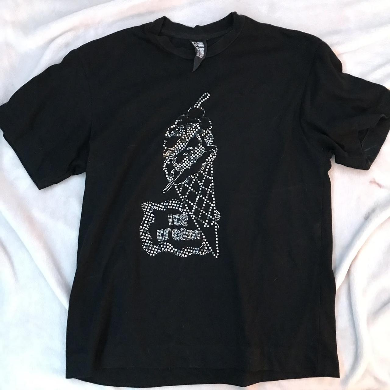 bbc ice cream bedazzled shirt sz is xl but fits... - Depop