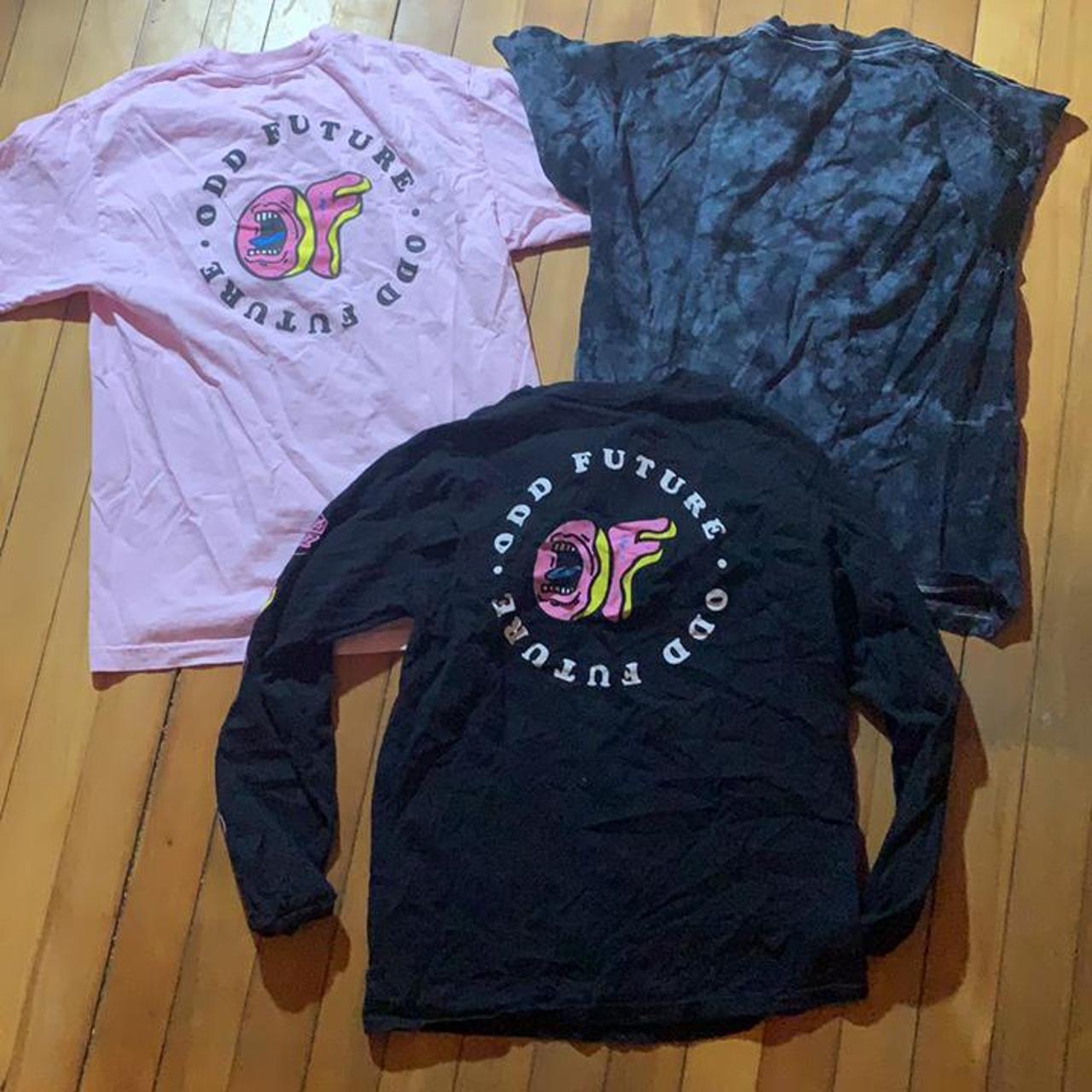 Three Odd Future shirts, all size medium, all good... - Depop