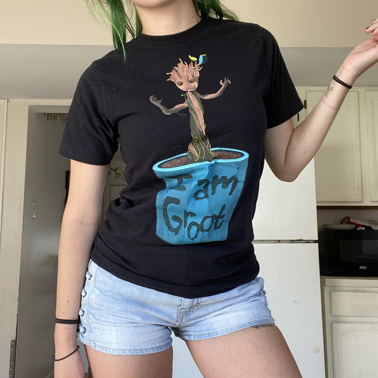 I Am Groot Guardians Of The Galaxy T Shirt From Hot Depop