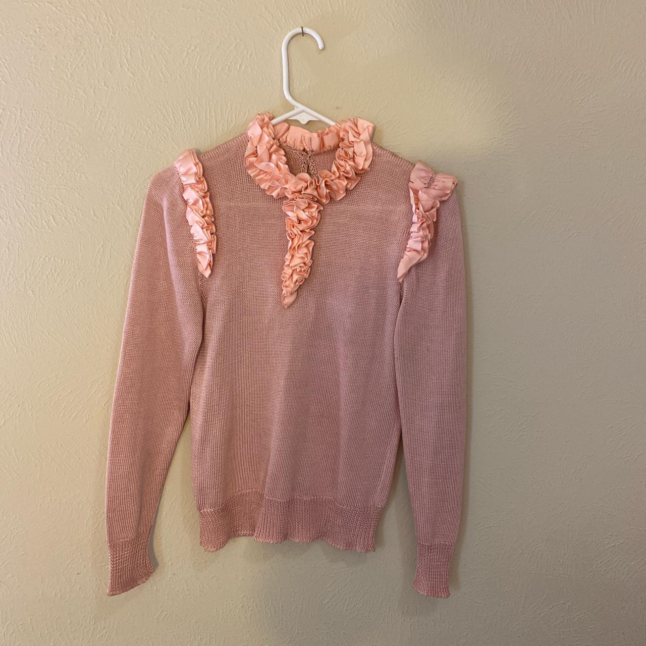 Really pretty pink sweater. I’m no sure the material... - Depop