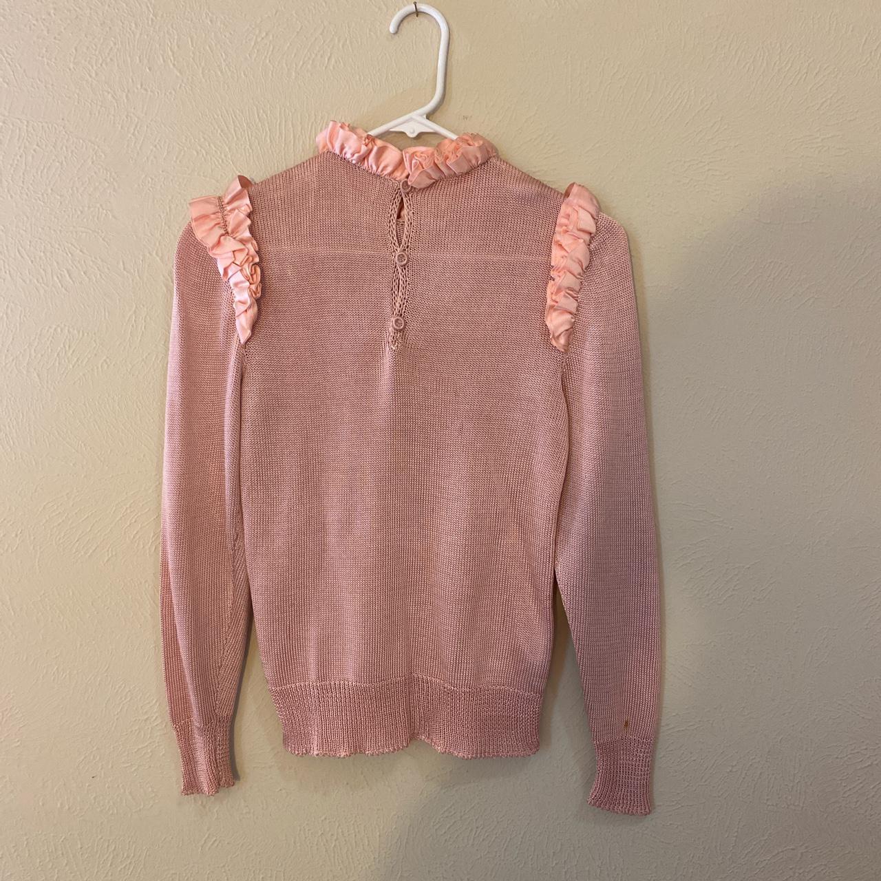 Really pretty pink sweater. I’m no sure the material... - Depop