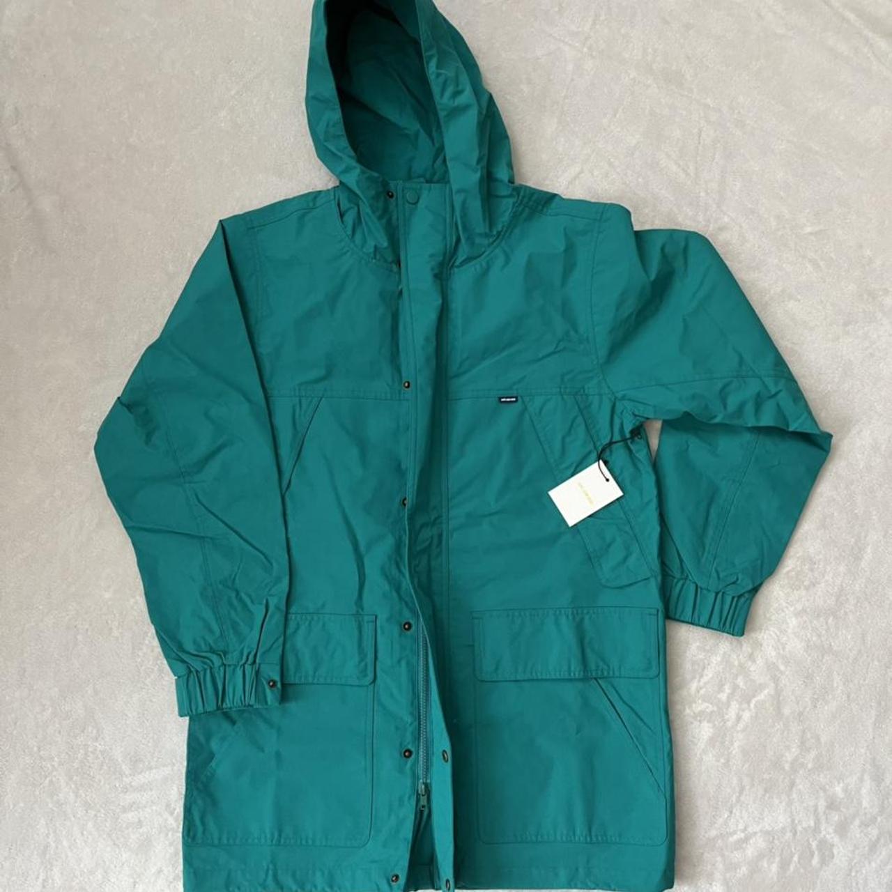 ald aime leon dore green nylon long rain jacket!... - Depop