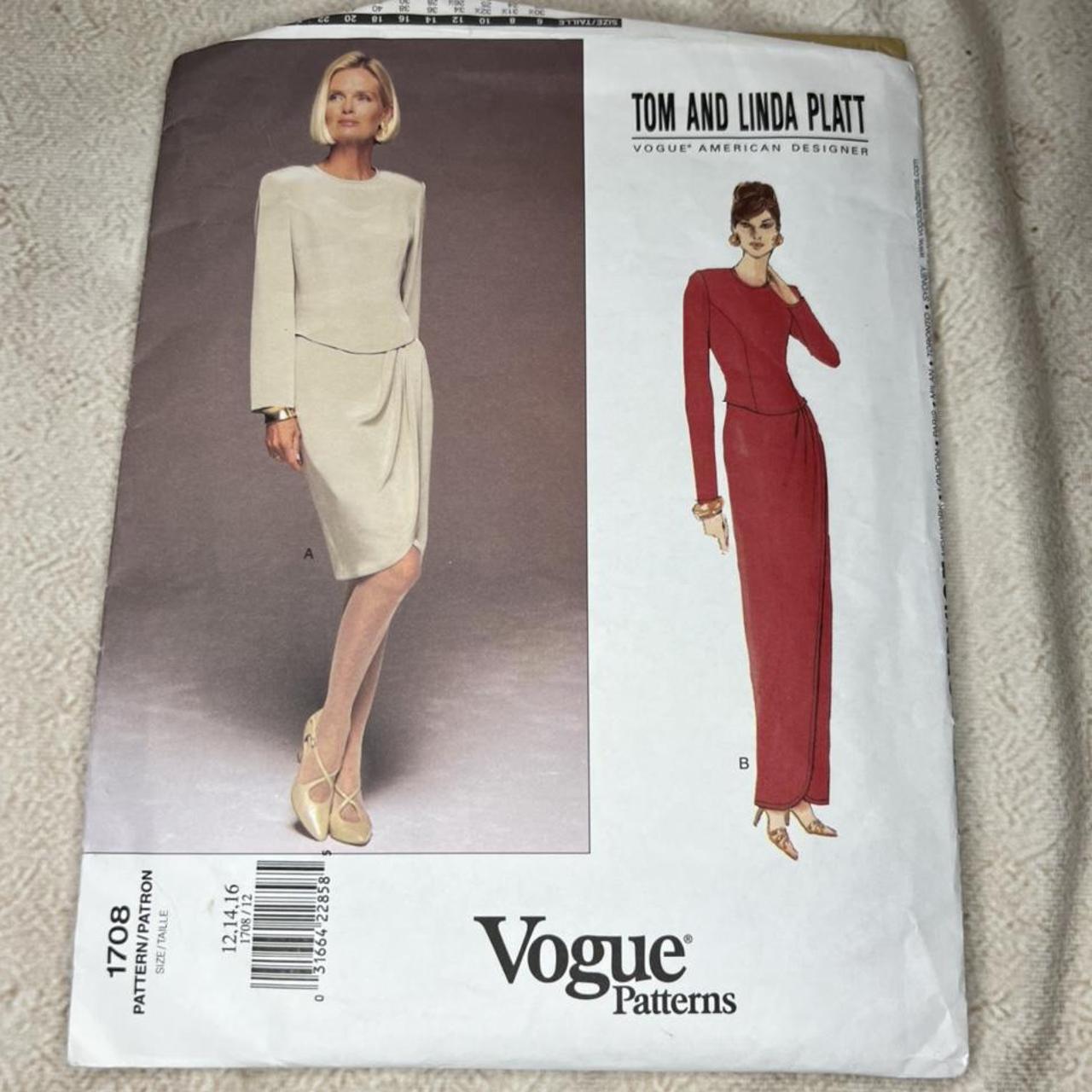 Vintage 2000s VOGUE sewing patterns set of 4... - Depop