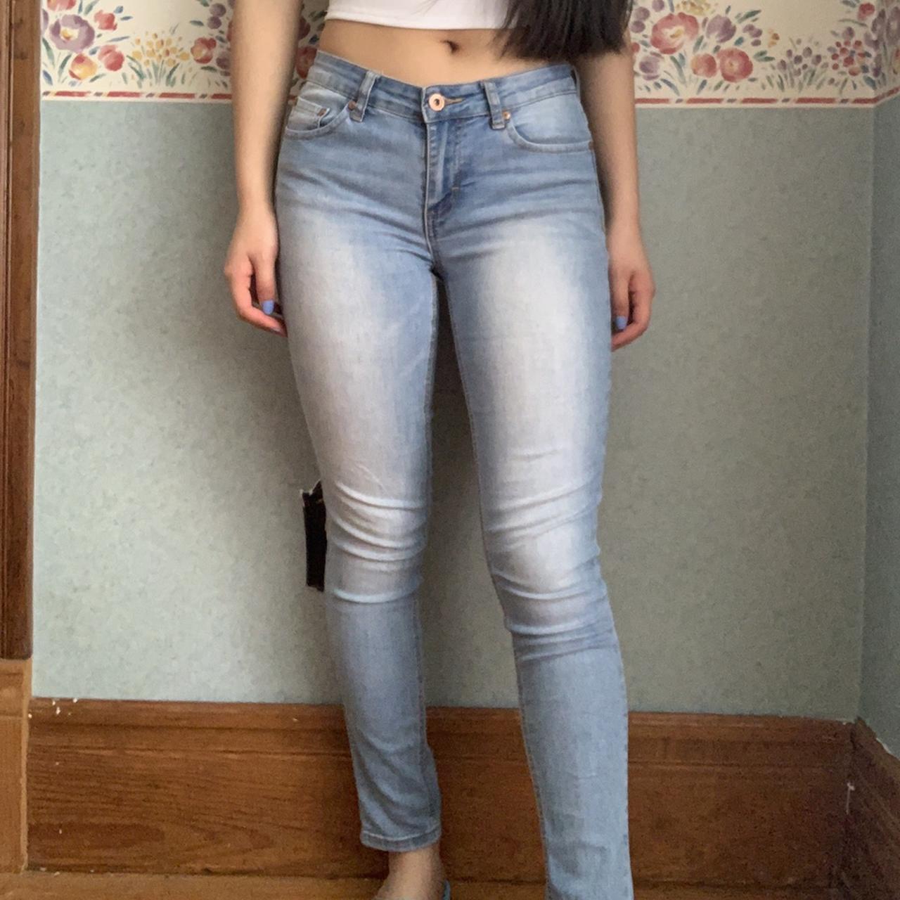Light Wash Skinny Jeans For A Night Out Light Depop