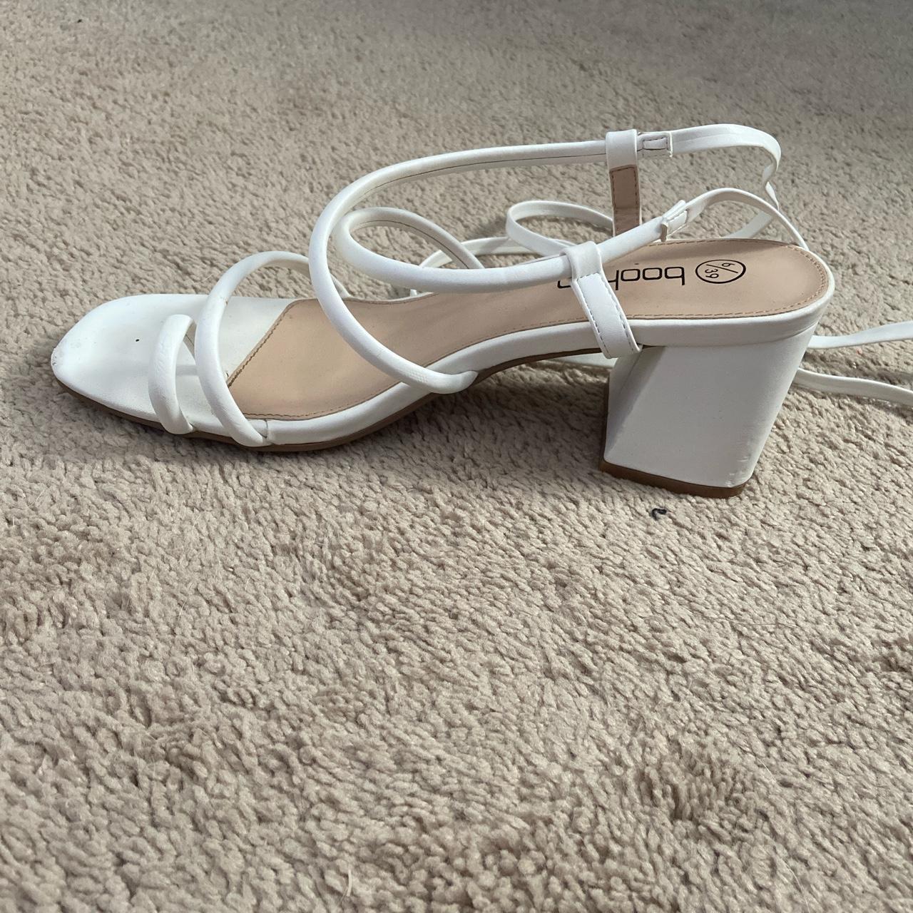 Super cute lace up heels! Only been worn twice. Says... - Depop